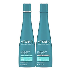 Nexxus Ultralight Weightless Shampoo & Conditioner for Dry, Frizzy Hair - Smooth Treatment to Block Out Frizz, 13.5 oz (Pack of 2)