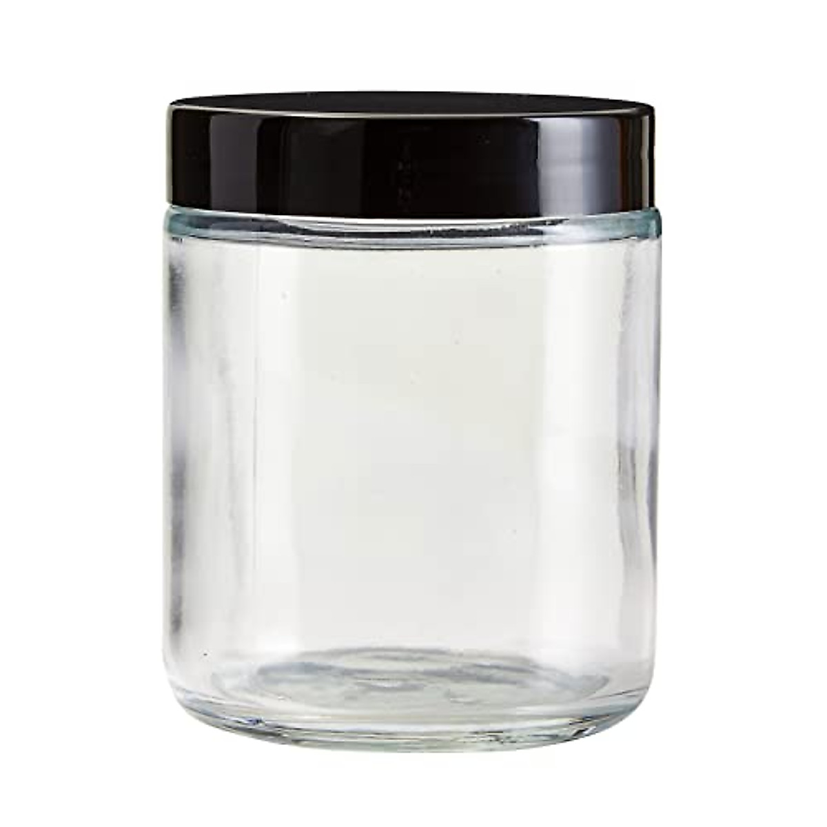 8 Pack Glass Candle Jars with Lids for DIY Projects, Straight Sided Cosmetic Containers for Body Butter, Scrubs, Lotion (8 oz)