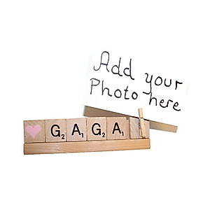 Hiding Place Boutique, Handmade Gaga Frame, Love Gigi Gift Photo Picture Personalize Lolly Lollie Christmas Birthday Pop Sign Decor Brag Desk Name Plate Sister Custom Baby Annoucement Reveal Grandma