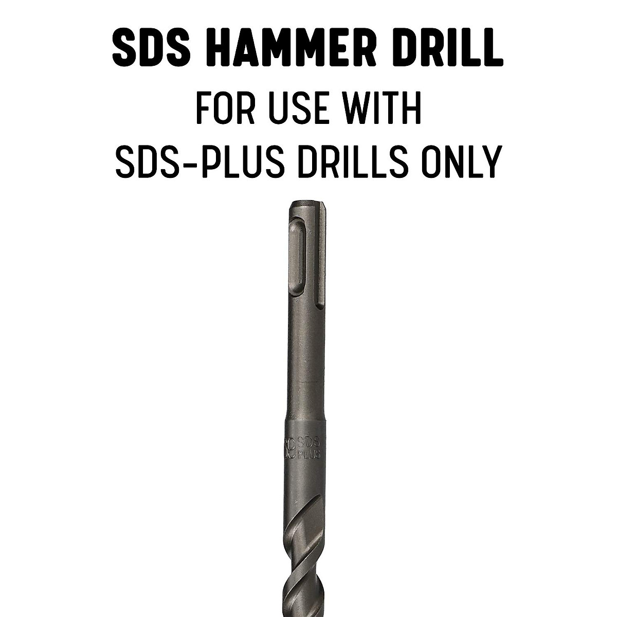 Drill America - SDSSET 5 Piece SDS-Plus Masonry Hammer Drill Bit Set (1/4" - 1/2"), SDS Series
