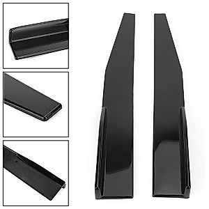 Gloss Black Bumper Lip Spoiler Splitter Fit for 1997-2002 2010-2021 Chevy Camaro LS LT1 SS Coupe Convertible Front Rear Body Kit Side Skirt