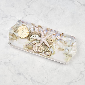 Pimpernel Beach Prize Collection Sandwich Tray | Serving Platter | Crudité and Appetizer Tray for Indoor and Outdoor use | Made of Melamine | Measures 15.1" x 6.5" | Dishwasher Safe