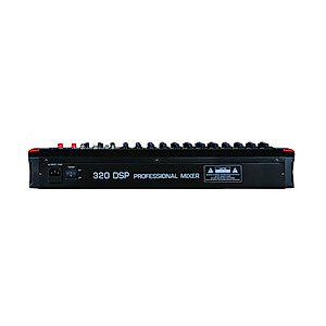 Audio2000'S AMX7374 12-Channel Audio Mixer with 320 DSP Sound Effects, Stereo Sub Out with Sub-Out Level-Control Fader, Level-Control Faders on All Channels, and USB/Computer Interface