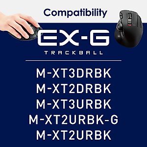 ELECOM Official Hard EVA Travel Protection Storage Case Replacement for M-XT2&3 Series, Wired / Wireless Thumb Control Trackball Mouse, Ergonomic Design, Optical Gaming Sensor - Case Only (BMA-XT2BK)