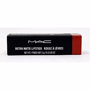 MAC Retro Matte Lipstick Ruby Woo, 1 Count, Multicolor, 0.10 Ounce
