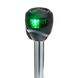 Attwood Bi-Color Lightarmor LED Navigation - Pole Light Red-Green - 10" - Boat Bi-Color Lightarmor LED Navigation - Pole Light NV6LC2-10-7 Red-Green - 10" - Boat