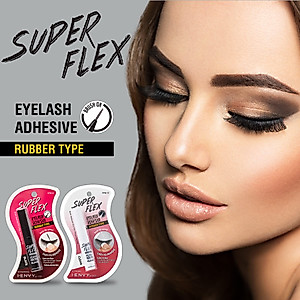 KISS i Envy Super Strong Hold Eyelash Adhesive Rubber Type Lash Glue for Strip Lashes (Clear)