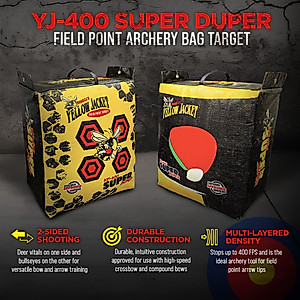 Morrell Super Duper Field Point Bow Targets Archery Block Bag for High Speed Compound Bows and Crossbows Outdoor Target Practice, Yellow