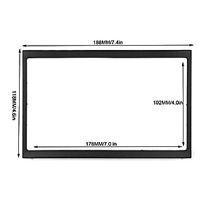 Double DIN Installation Dash Kit 7in Car Stereo Radio Mount Frame Trim DVD Navigation Modified Frame Universal Modification 178x102MM