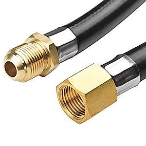 SHINESTAR 12FT Propane Hose Extension with 3/8" Female Flare x 3/8" Male Flare, for Large Tank and Gas Grill, Camping Stove, and More, Flexible and Durable