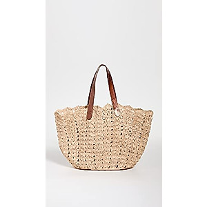 Mar Y Sol Women's Paros Tote Bag, Natural, Tan, One Size