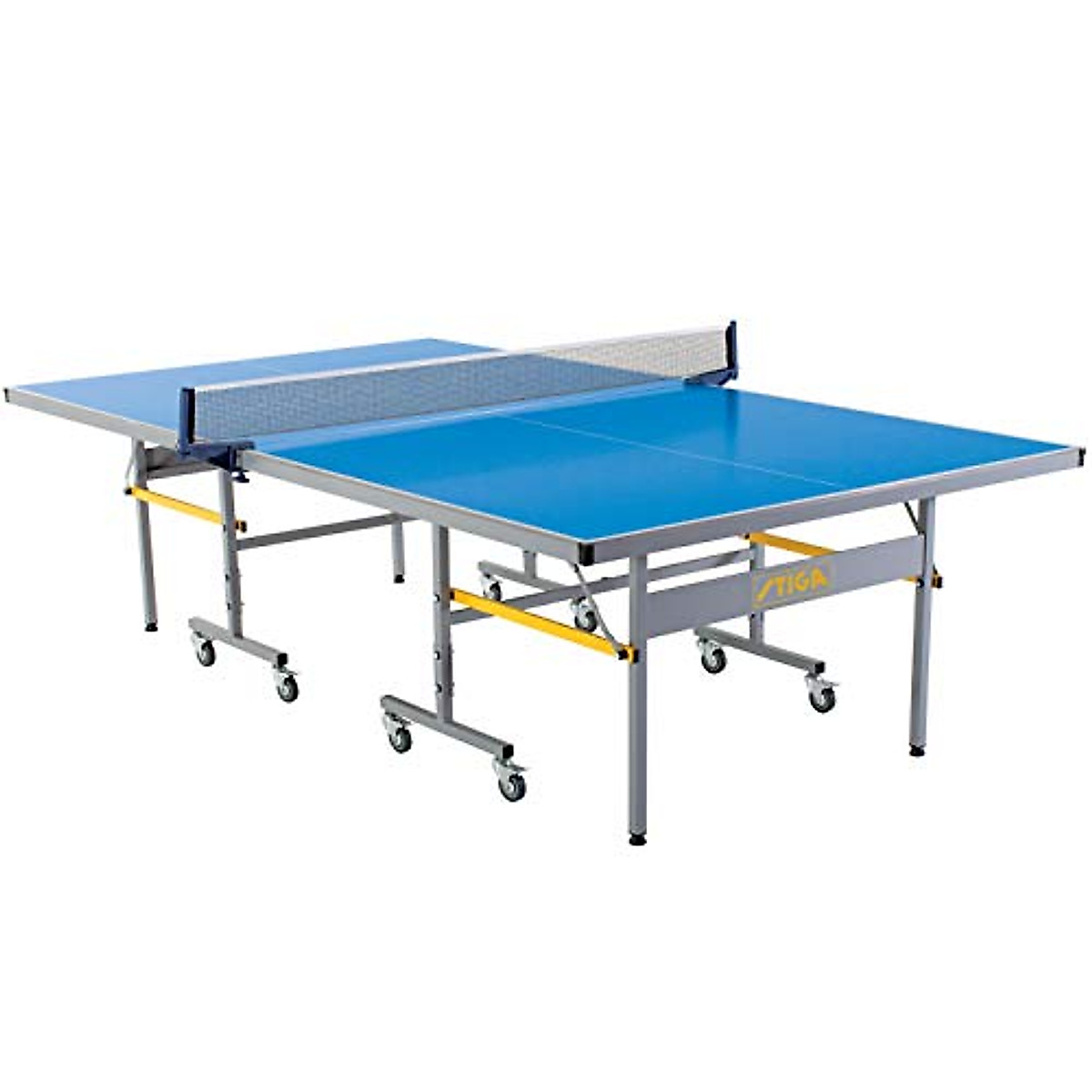 STIGA XTR Professional Outdoor Table Tennis Tables – All Weather Aluminum Waterproof Outdoor or Indoor Design with Net & Post - 10 Minute Easy Assembly Ping Pong Table with Compact Storage