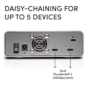 SanDisk Professional 20TB G-DRIVE PRO - Enterprise-Class Desktop Hard Drive, Thunderbolt 3, USB-C, 7200RPM Ultrastar Drive Inside - SDPH51J-020T-NBAAD