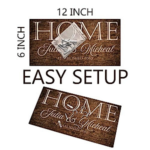 People People Personalized Wood Key Hanger for Wall | New Home Décor Gift for Wedding Housewarming | Customized Gifts for Couple Mr Mrs Key Ring Holder Hook | Key Rack | C02D08