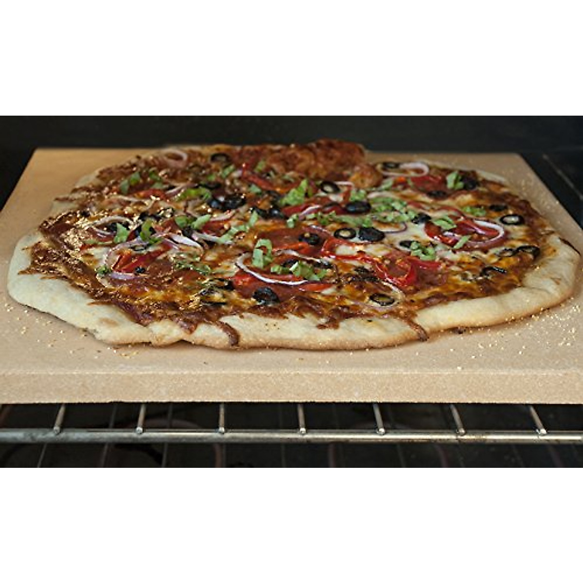 Pizzacraft 15" Square ThermaBond Baking/Pizza Stone - For Oven or Grill - PC9897