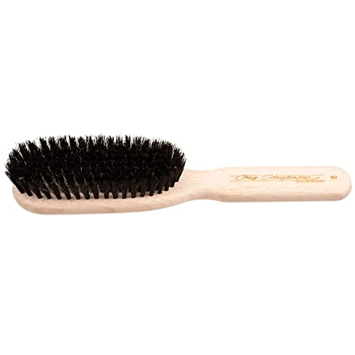 Chris Christensen Boar Dog Brush, Groom Like a Professional, Natural Boar Bristles, Beech Wood Handle, Distributes Natural Oils Making for a Healthy Coat