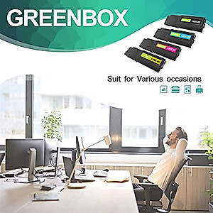 GREENBOX Remanufactured Xerox VersaLink C400 C405 Toner Cartridges Replacement for 106R03512 106R03513 106R03514 106R03515 for Versalink C400N C400DN C405N C405DN Printer (4 Pack)