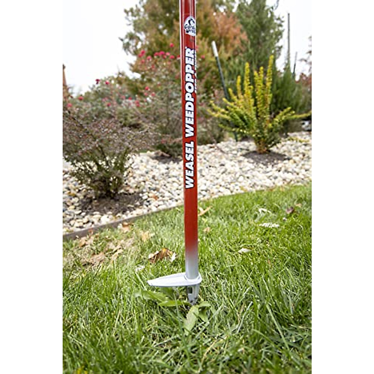 Garden Weasel 95204 WeedPopper Step & Twist, Easy Weed Removal, No Chemicals, Easy Cleanup, Weather and Rust Resistant