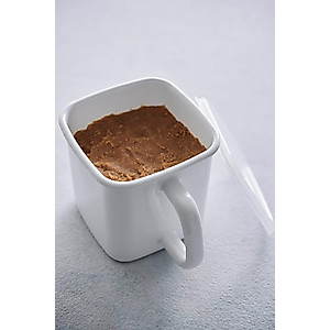 野田琺瑯(Nodahoro) Noda enamel retention chauffeur stocker Rectangular white 1.2L (One Pack)