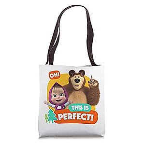 Masha and the Bear. Oh, this is perfect! Tote Bag
