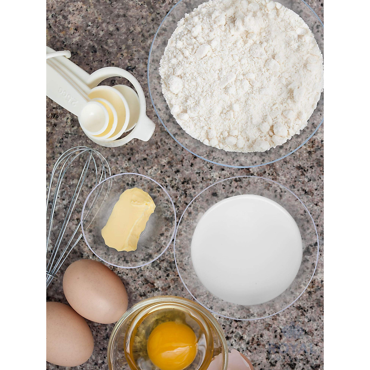 Royal Imports 6" Clear Plastic Saucer Plant Drip Tray, Low Pie Plate, Floral Flower Dish, Wedding, Party, Home and Holiday Decor, 24 Pack