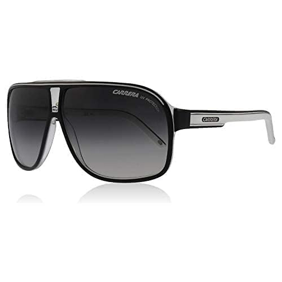 Carrera Grand Prix 2 T4M Pilot Sunglasses Lens Categ, Black/White, 64mm
