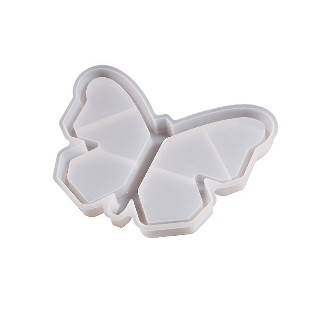 Large Butterfly Tray Resin Mold,Silicone Butterflies Epoxy Resin Casting Mold DIY Coaster Dish Resin Mold Mat for Jewelry Making