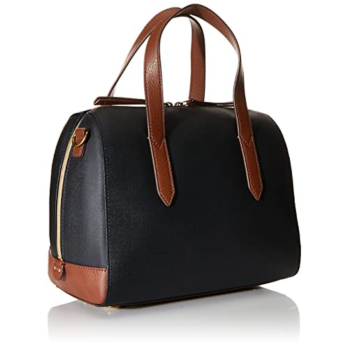 Fossil womens Sydney Satchel, Black Multi, One Size US