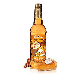 Jordan's Skinny Syrups Coffee Syrup, Pumpkin Caramel Flavor Drink Mix, Zero Calorie Flavoring for Chai Latte, Protein Shake, Food & More, Sugar & Gluten Free, Keto Friendly, 25.4 Fl Oz, 1 Pack
