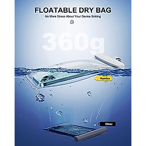 [2-Pack] Universal Waterproof Phone Pouch [Industry-First 3D Seamless Body] Humixx IPX8 Waterproof Phone Case for Beach Underwater Floating Cellphone Dry Bag with Lanyard, Fits All Phones Up to 7.8''