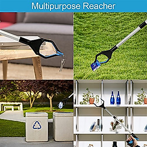 Reacher Grabber Tool, 31" Grabbers for Elderly, Lightweight Extra Long Handy Trash Claw Grabber, Mobility Aid Reaching Assist Tool for Trash Pick Up, Nabber, Litter Picker, Arm Extension