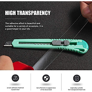 TPhaelay Double-Sided 2mm / 3mm x 25M Acrylic Adhesive Mobile Phone Repair Tape LCD Touch Screen Repair Tape, Super Sticky Transparent Repair Tape for Mobile Phone, iPad, Tablets, Laptops, Camera