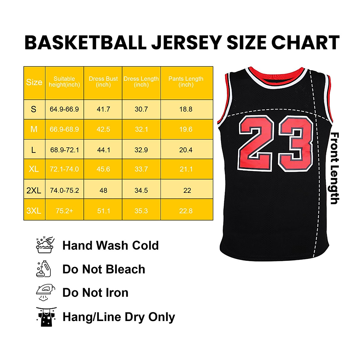 Basketball Sports Fan Jersey for Men : 90s Outfit Shirt Clothes for Men,Sports Jersey 23#. (US, Alpha, Medium, Regular, Regular, Black)