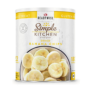ReadyWise Simple Kitchen Fruit Bowl Mix - Freeze-Dried Berries, Apples and Banana Chips - Long-Term Emergency Food