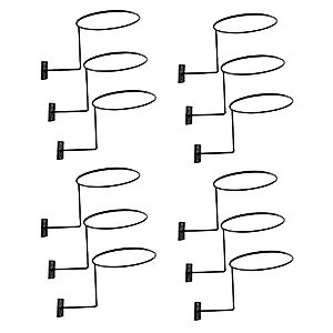 freneci 12 Pack Helmet Stand, Helmet Rack, Helmet Holder Wall Mounted Hook, Wall-Mounted Helmet Holder Hanger Hook for Coats, Wigs, Balls, Scarves, Cap