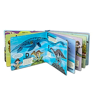 Melissa & Doug Children's Book - Poke-A-Dot: Dinosaurs A to Z (Board Book with Buttons to Pop) - FSC Certified