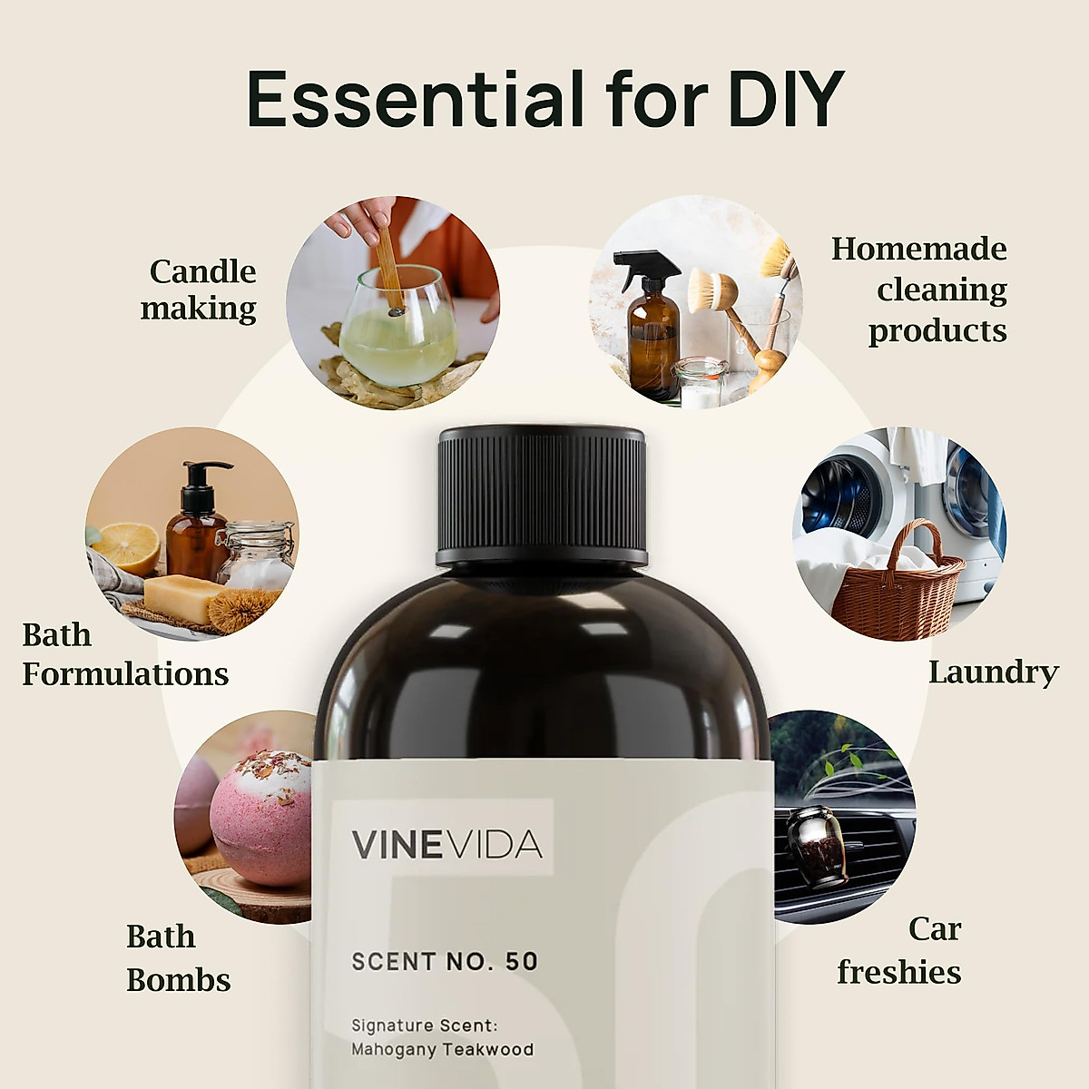 VINEVIDA [4oz] (Our Version of) NO. 5 Fragrance Oil for Soap Making - Soap Fragrance Oil - Candle Fragrance Oil for Soy Candles - Essential Oils for Soap Making - Soap Scent