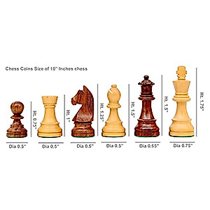 Wooden Folding Chess Magnetic Checker Set for Kids and Adults - Travel Portable Indoor Board Game Sets 10X10 by GIYANA