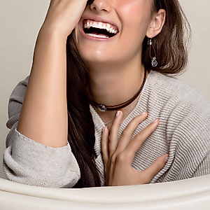 Silpada 'Medallion' Drop Earrings in Sterling Silver & Leather