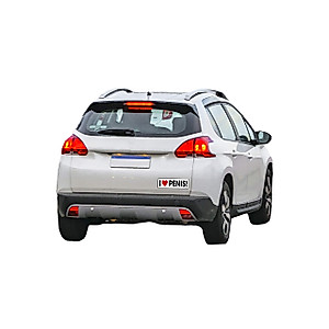 Artisan Owl I (Heart) Penis Auto Bumper Car Magnet - Funny Car Magnet Prank Love Penis Magnet