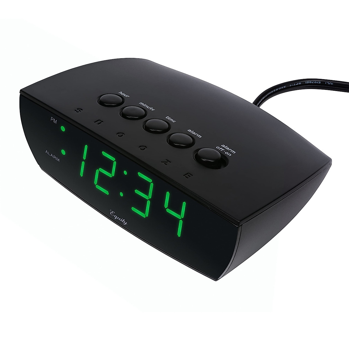 La Crosse Technology Equity 75902 Green LED 0.9 Inch Digital Alarm Clock