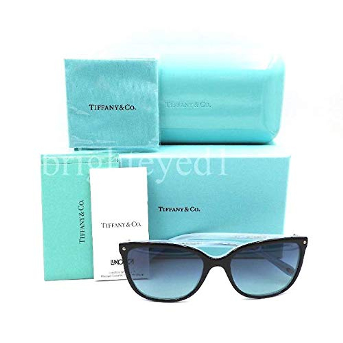 Tiffany TF4105HB 8193/9S Black/Striped Blue - Blue Gradient Lens