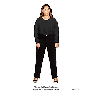 Levi's Women's 724 High Rise Straight Jeans, Soft Black, 27 Regular