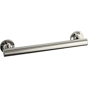 Kohler K-11891-SN Purist 12 Inch Bathroom Grab Bar Vibrant Polished Nickel