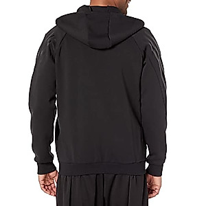 adidas Men's Future Icon 3-Stripes Full-Zip Hoodie, Black/Black, Small