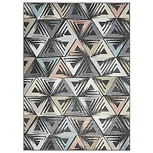 Home Dynamix Area Rug, 5 ft 2 in x 7 ft 2 in, Gray/Ivory