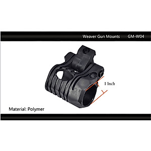 Tactical Scorpion Gear TSG-GMW04 Pivoting Weaver Scope Flashlight Mount 26mm 1"- Black