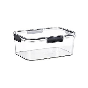 2 pack Transparent with lid food preservation box Household refrigerator freezer sealed box Vegetable and fruit classification plastic storage box