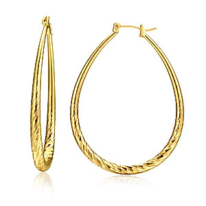 Lightweight Teardrop Hoop Earrings for Women