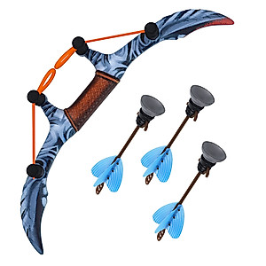Zing Avatar Na'vi Defender Bow Pack - 1 Bow and 3 Suction-Cup Arrows, Officially Licensed Role-Play Bow, Shoots Safe Arrows Over 40ft, for Outdoor or Indoor Play, Age 8 and Up